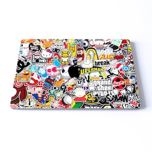 MacBook Pro, Air Laptop Skin Sticker Cover Wrap - Stickerbomb, Sticker ...