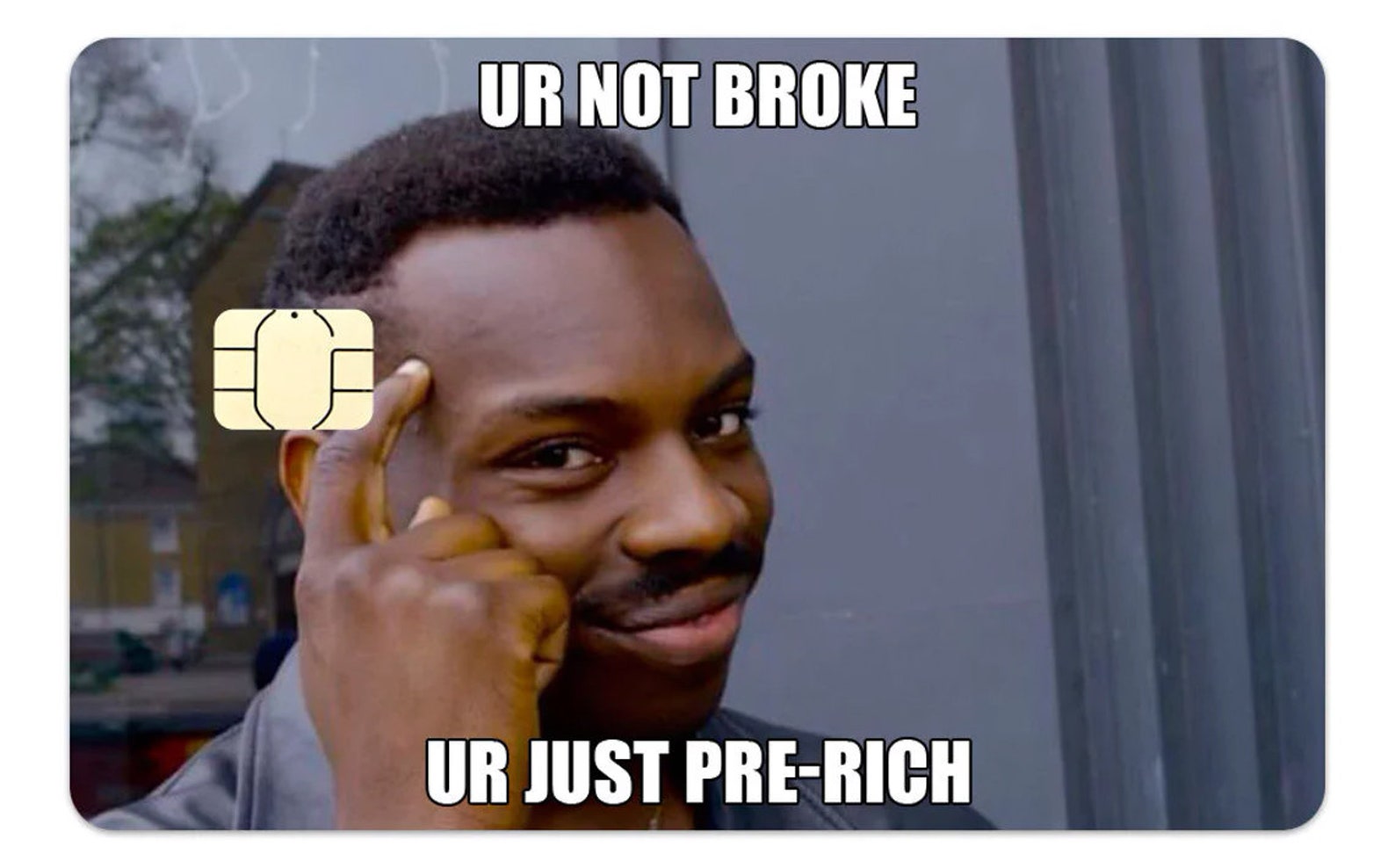 Credit Card Skin, Sticker, Cover Not Broke Pre-rich, Debit Card Cover ...