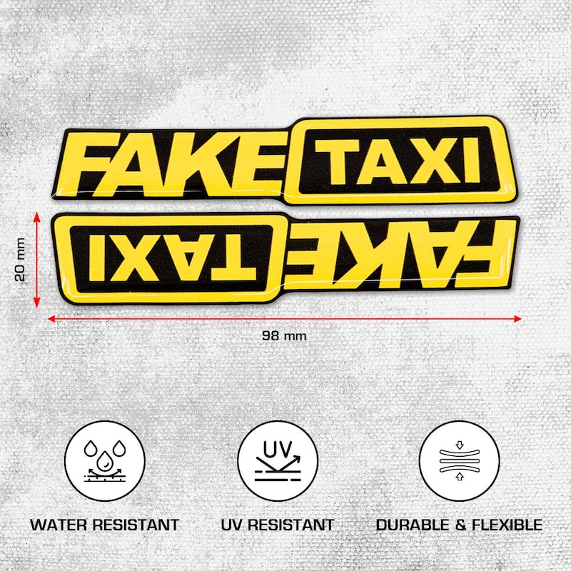 Fake Taxi Car Decal - Etsy