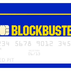 Blockbuster Membership Card Credit Card Skin - Etsy