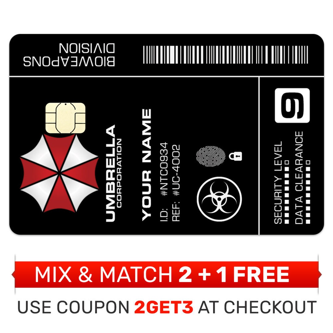 Personalized Credit Card Sticker Cover, Skin, Cover - Umbrella ...