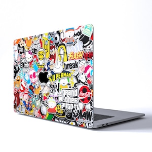 MacBook Pro, Air Laptop Skin Sticker Cover Wrap - Stickerbomb, Sticker ...