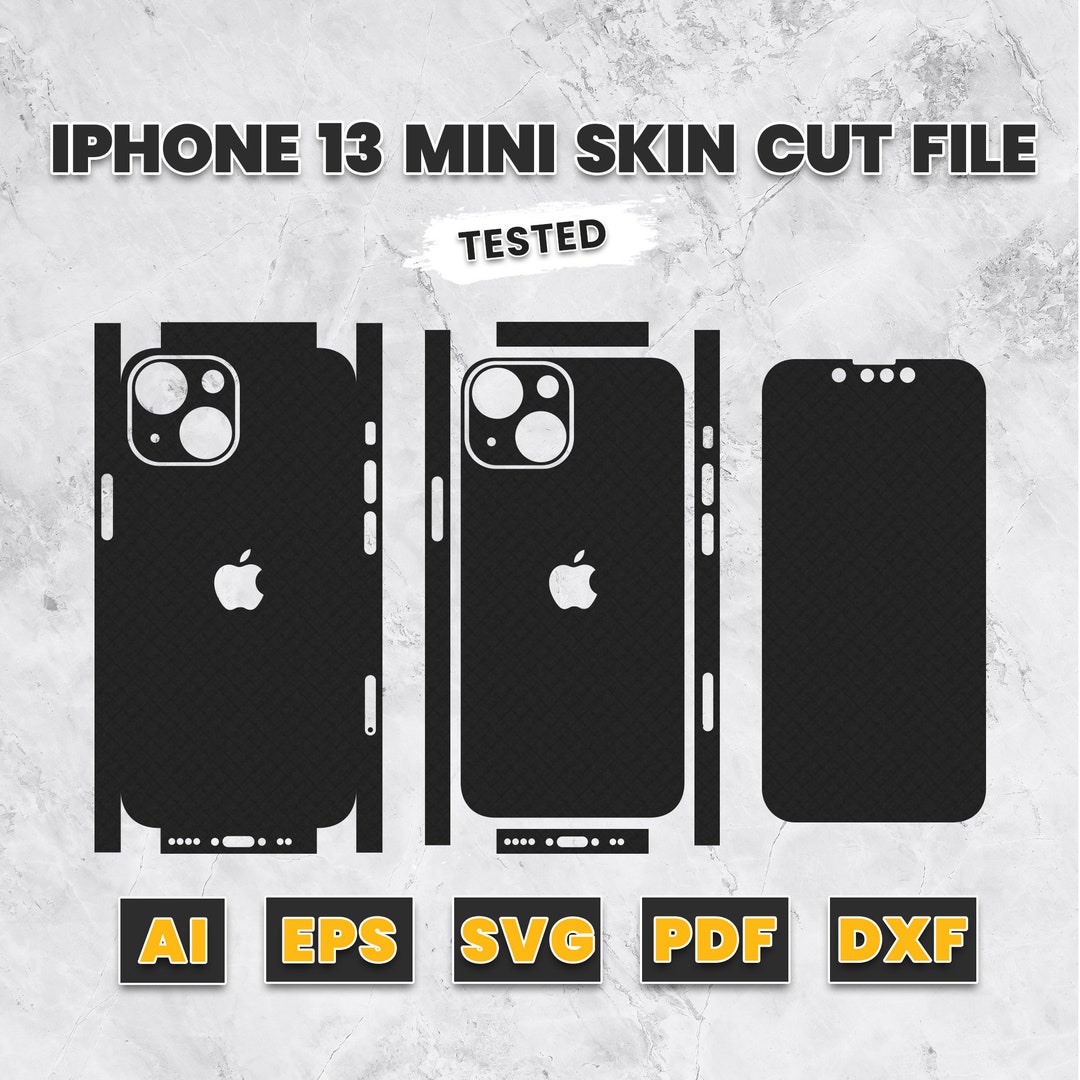 IPhone 13 Mini Skin Vector Template: Cut File (digital Download) - Etsy