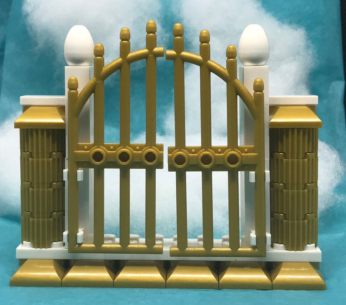 Lego Pearly Gates of Heaven Made from 100% Lego pieces | Etsy