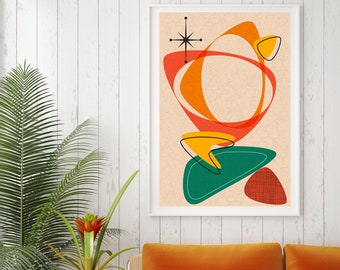 1950s wall art | Etsy