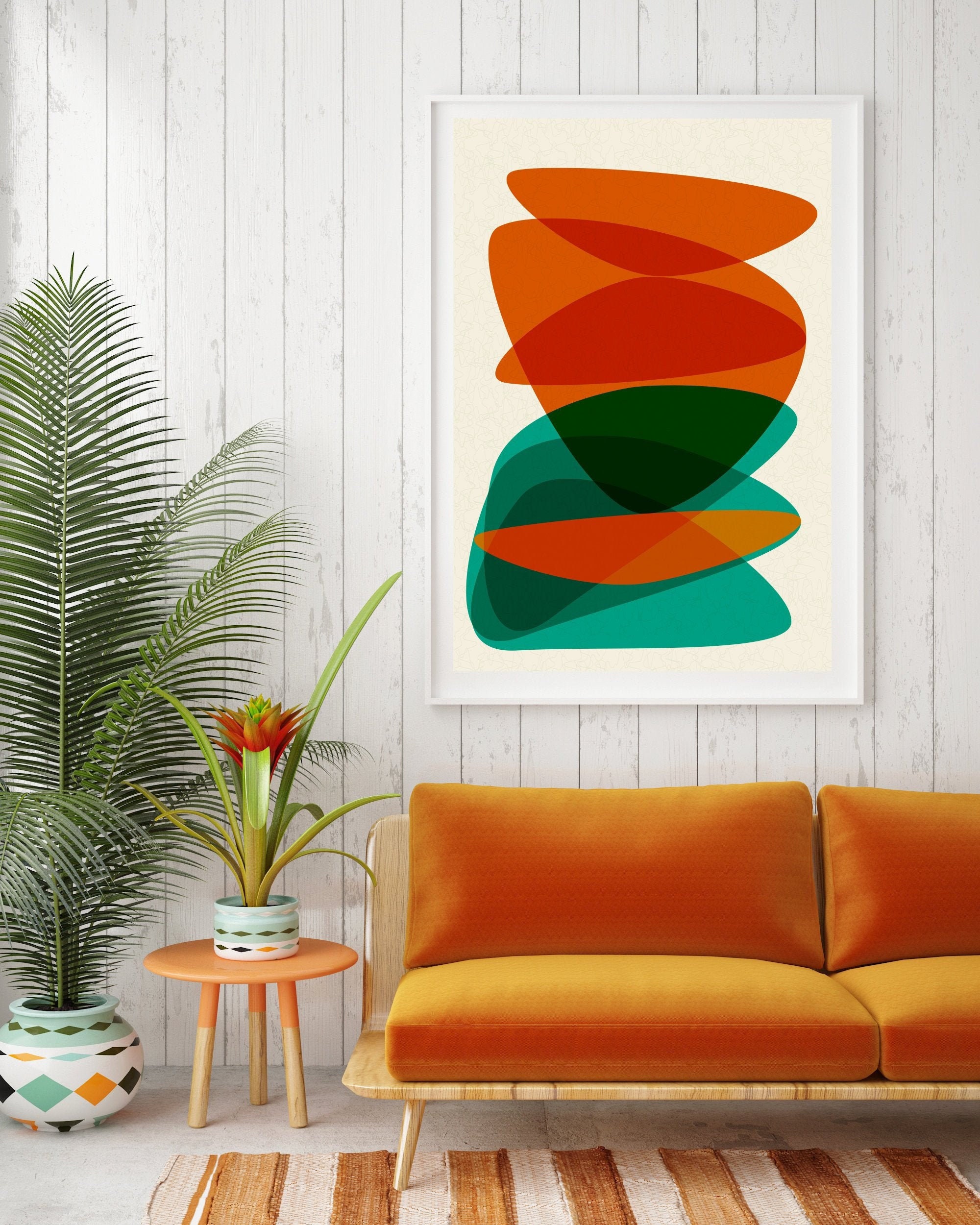 Art Print Mid Century Modern Art Print Modern Abstract Abstract