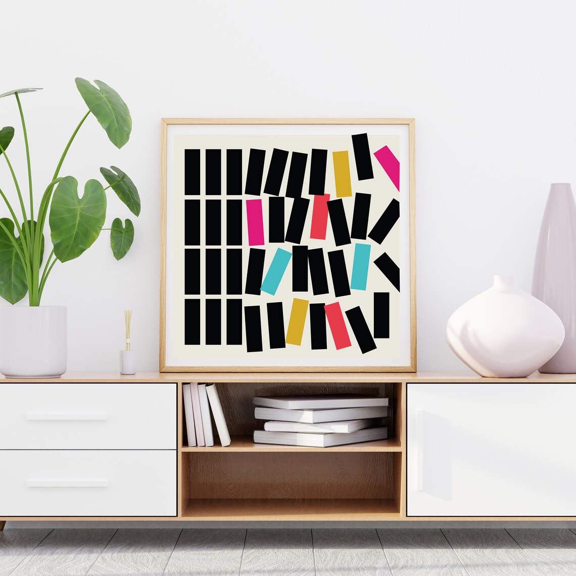 Retro Mid-Century Modern Wall Print Vintage Modern Eames | Etsy