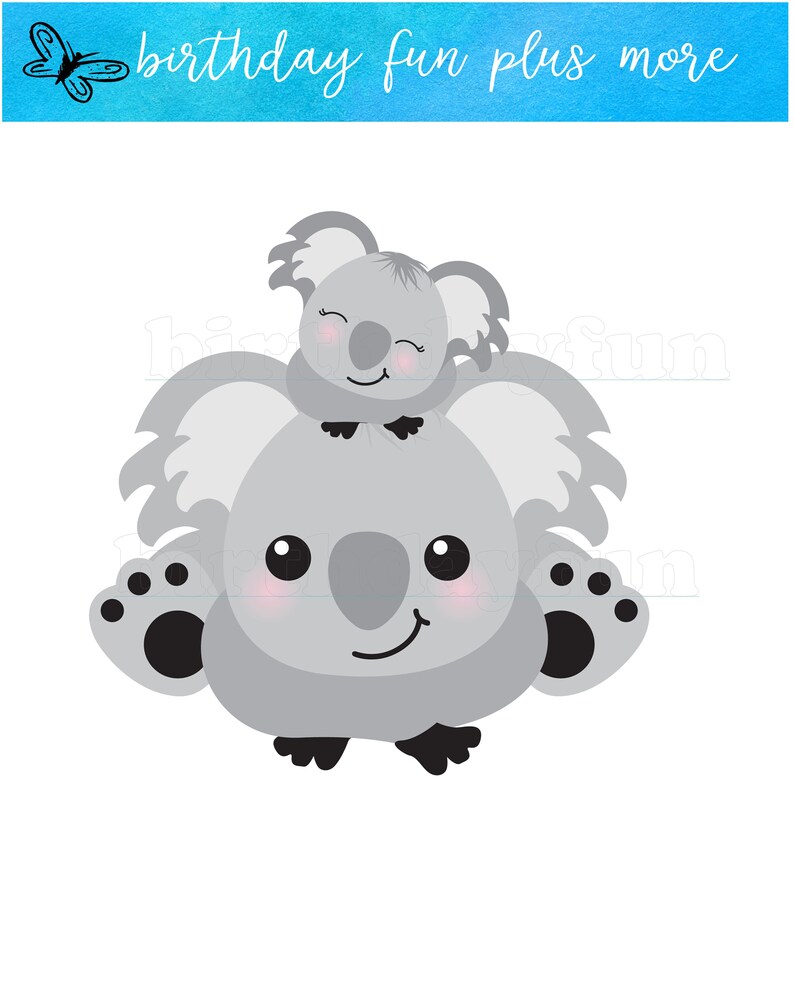 Koala Centerpieces PRINTABLE Instant Download Koala Theme - Etsy