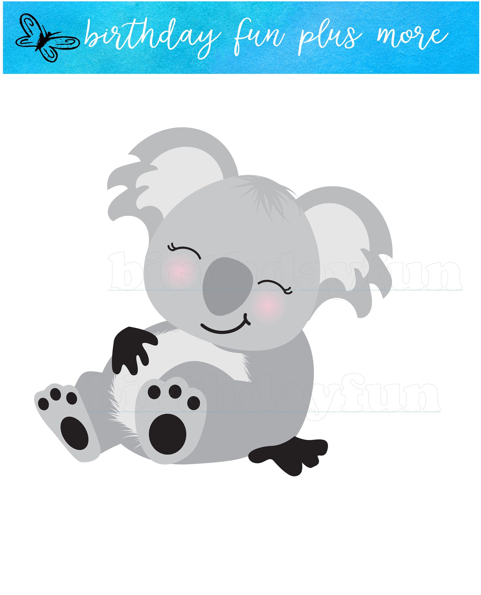 Koala Centerpieces PRINTABLE Instant Download Koala Theme - Etsy