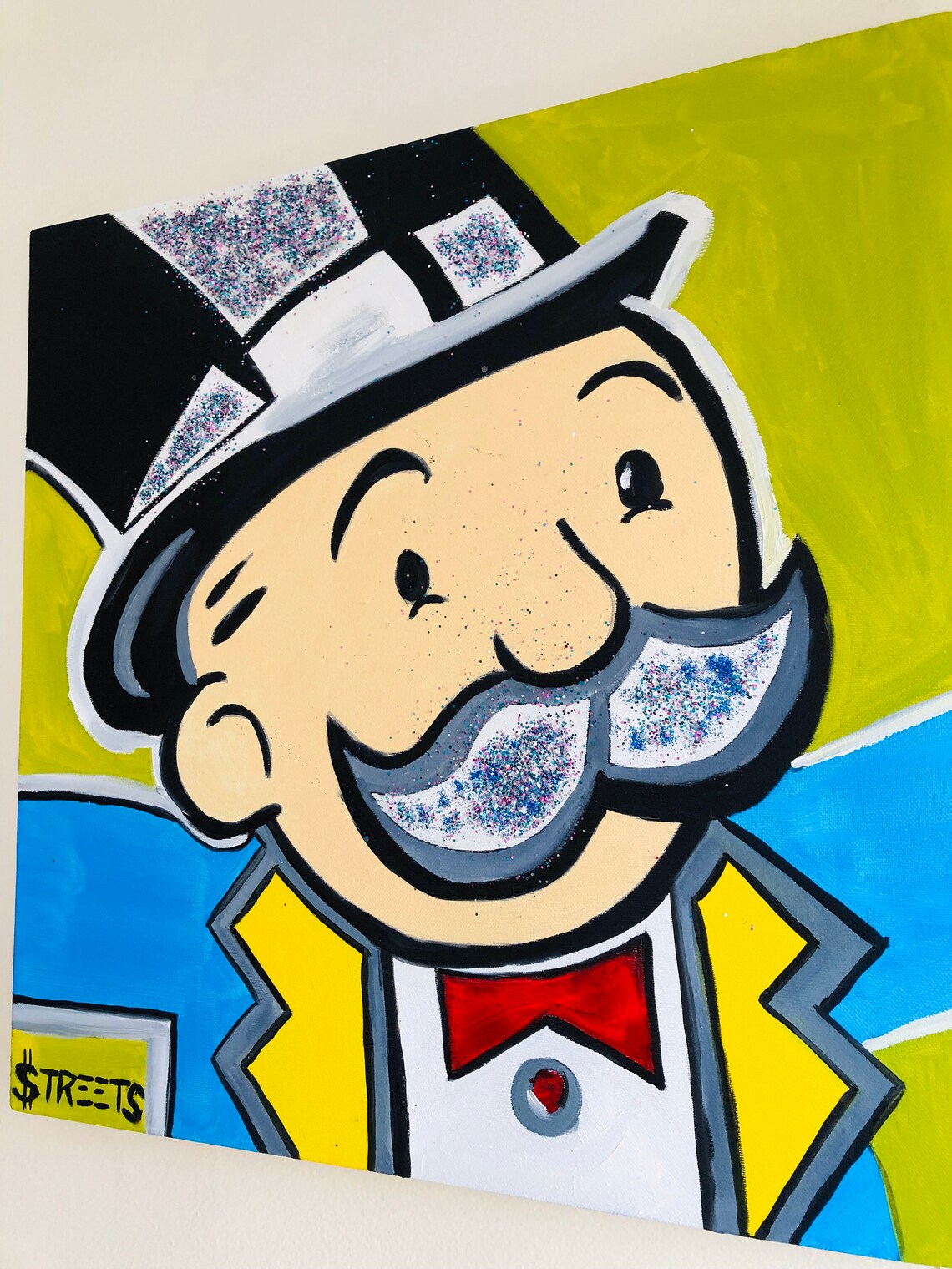 Monopoly Original Painting mr Monopoly Canvas by STREETS Signed W ...