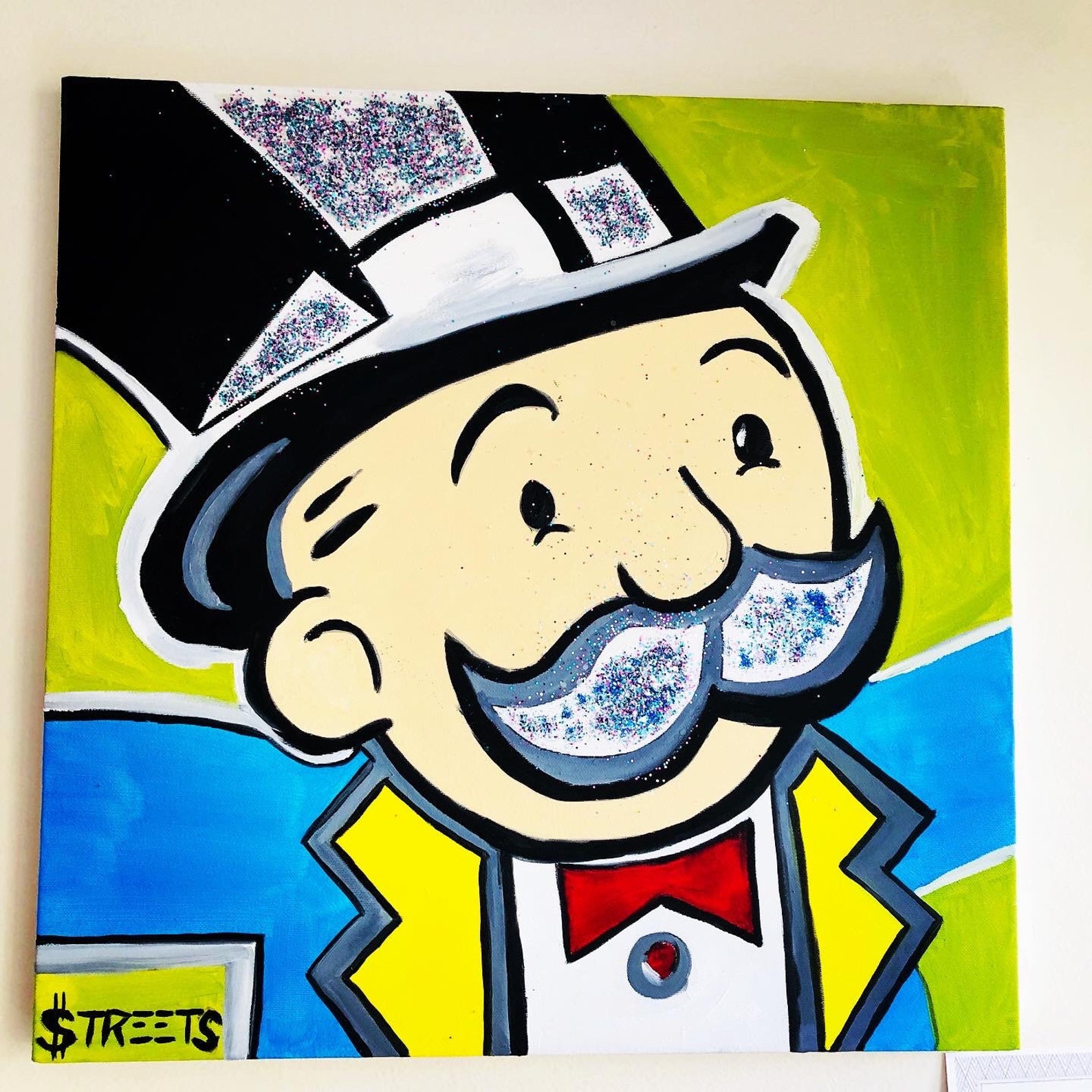 Monopoly Original Painting "mr Monopoly" Canvas by STREETS Signed W ...
