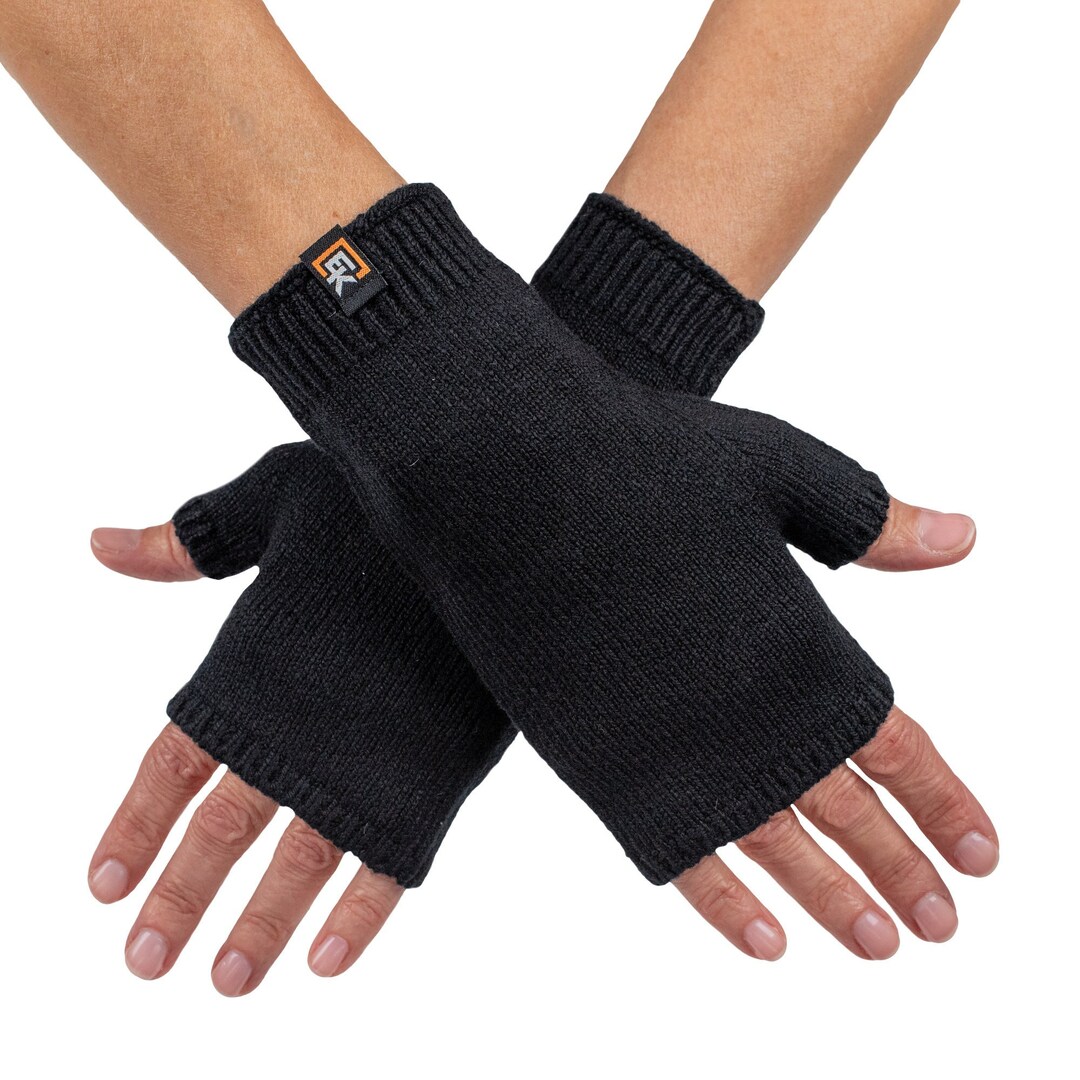 Wool Fingerless Mittens - Super Soft Merino Wool - Made in the USA ...
