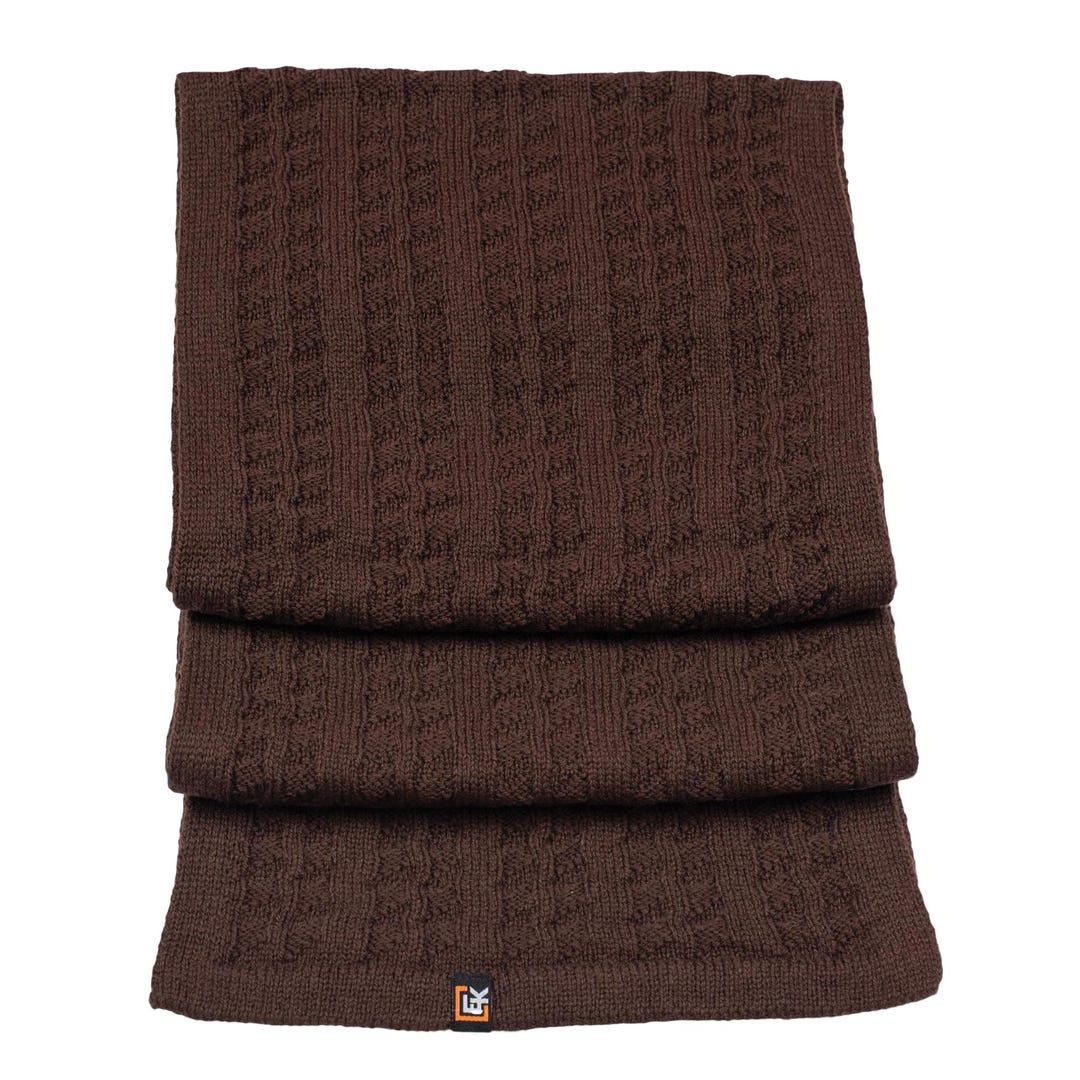 Wool Flat Knit Scarf for Men or Women - Super Soft Merino Wool - Made ...