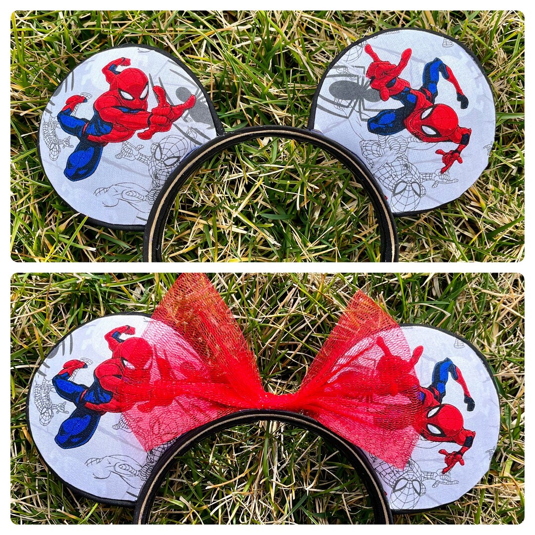 Spiderman Spidey Mickey Minnie Ears Marvel - Etsy