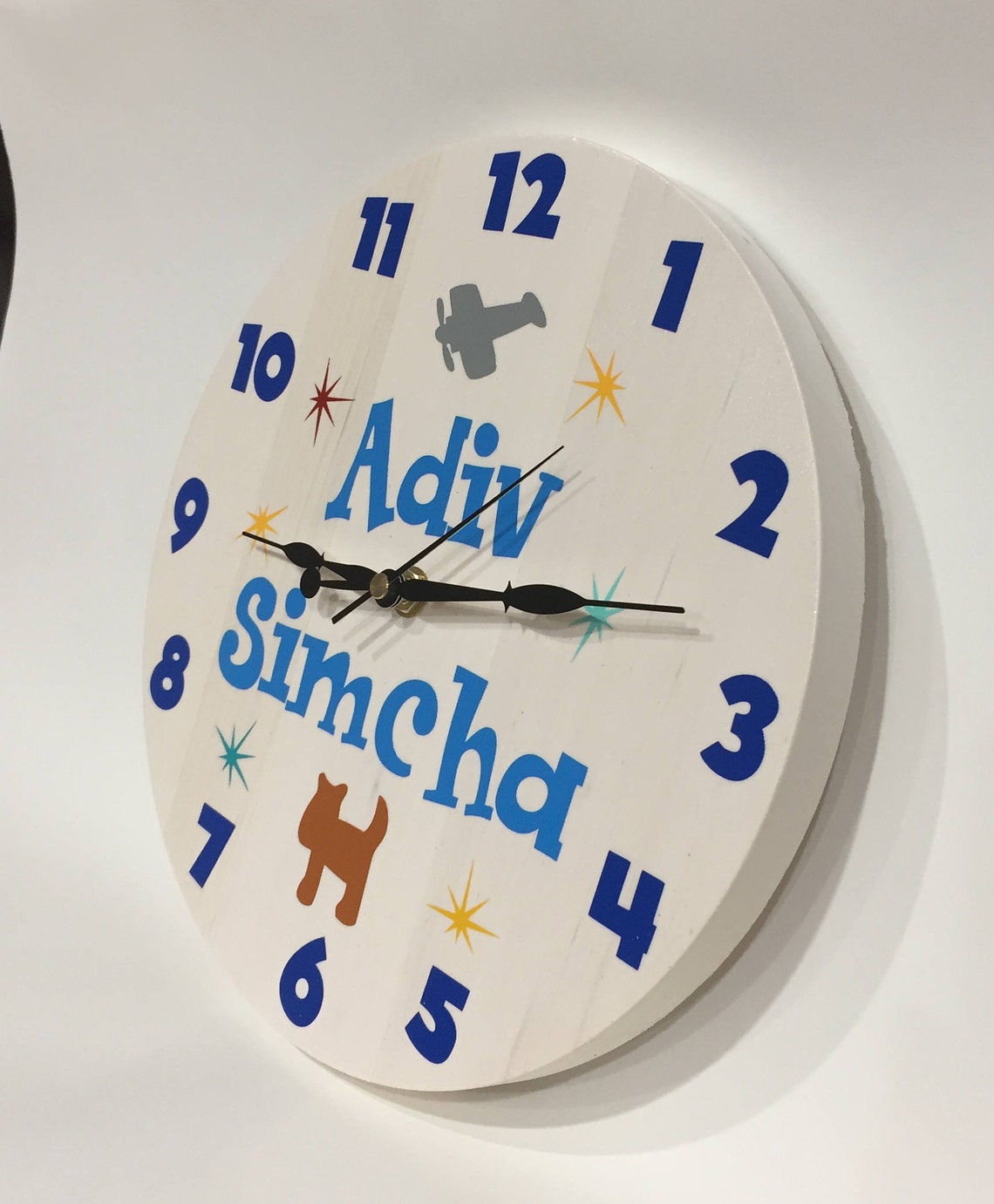 Boy's Wall Clock Kids Wall Clock Children's | Etsy