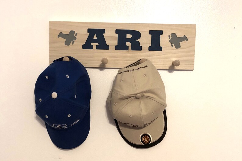 Personalized Childrens Clothes Rack Hanger Wooden Hat | Etsy