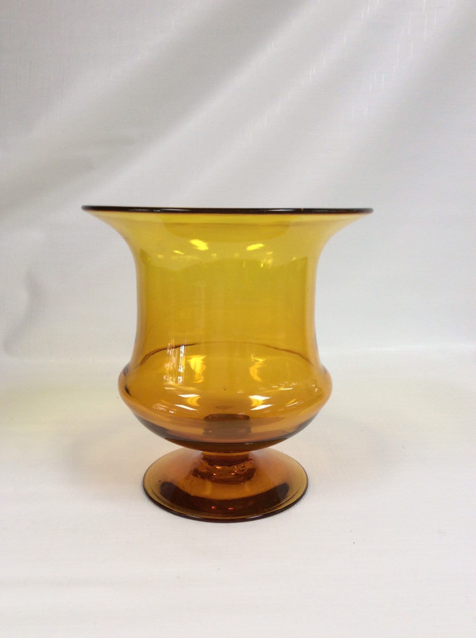Blenko #428S glass bell vase 1955-1958 gold