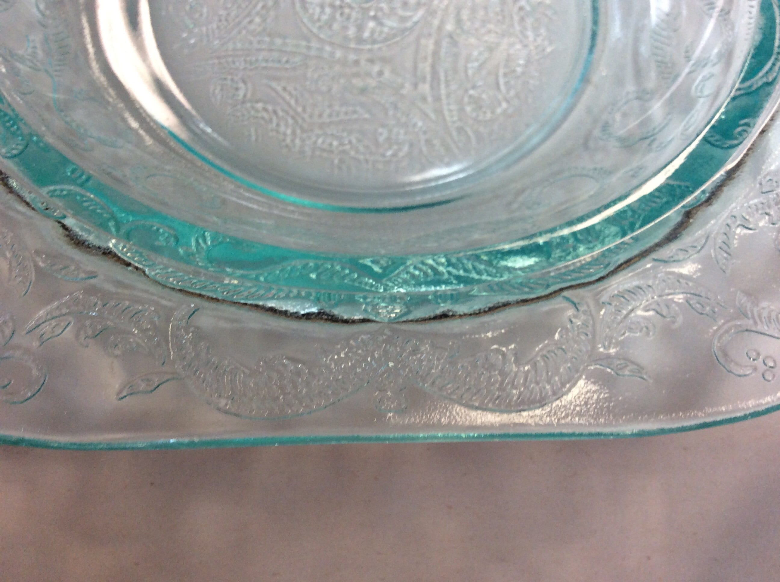 Indiana glass reproduction of Federal Glass Madrid covered round butter ...
