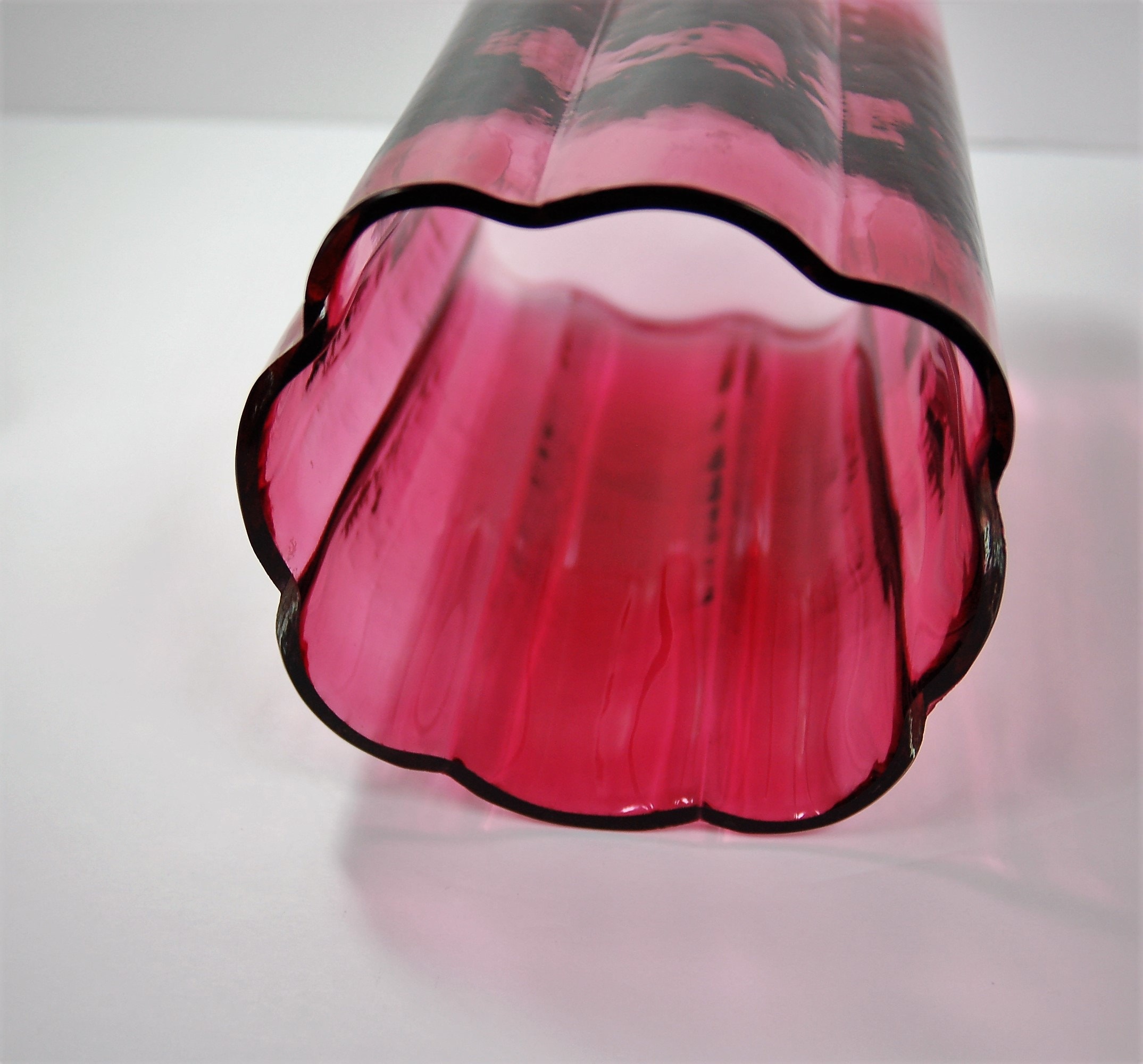 Pilgrim Glass Cranberry Vase