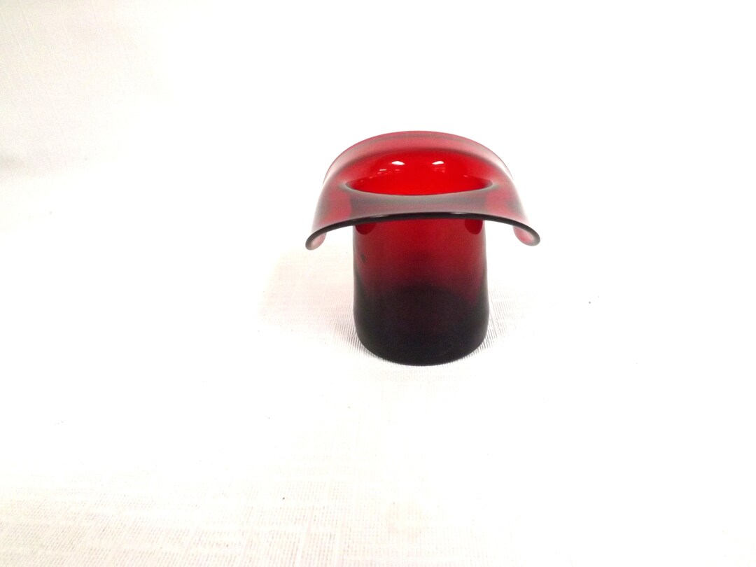Blenko Glass Ruby Red 3516-E Mini Hat Vase Pre-designer1930's 1940's - Etsy