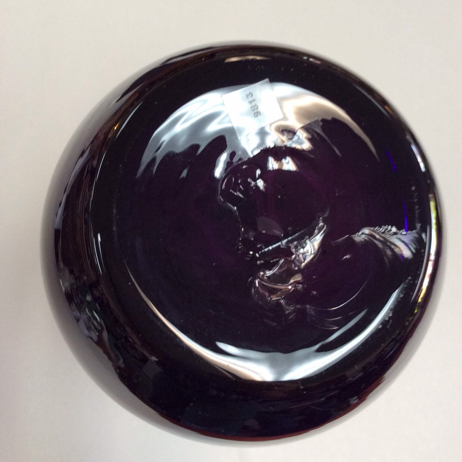 Blenko Glass 9813 vase. Violet purple