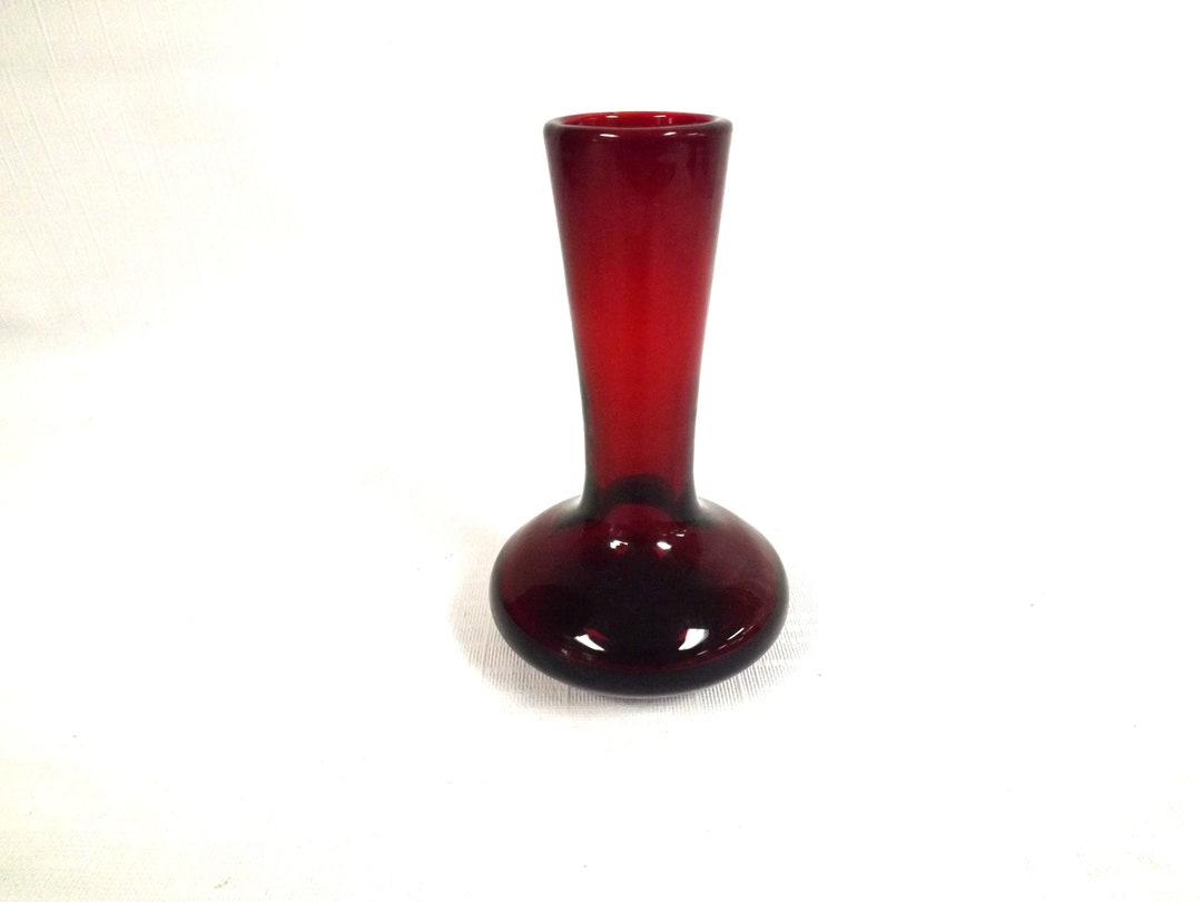 Blenko Glass Ruby Red 3516-C Mini Vase Pre-designer 1930's 1940's - Etsy