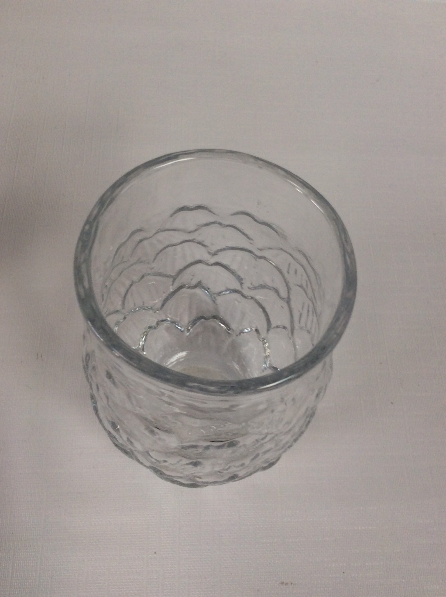 Blenko Glass 2 hand blown crystal pineapple tumblers
