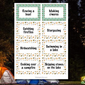 Camping Charades Game | Fun Engaging Printable | Perfect Campground ...