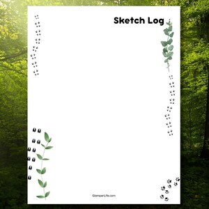 Nature Observation Log - 2-page Printable | Outdoor Exploration Journal ...