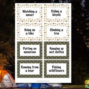Camping Charades Game | Fun Engaging Printable | Perfect Campground ...