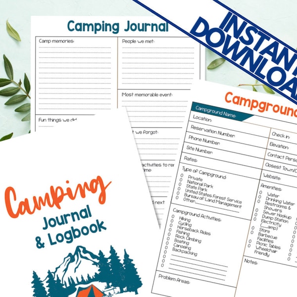 Camping Journal - Etsy