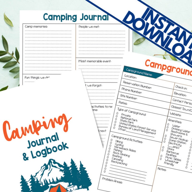 Camping Journal - Etsy