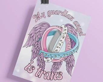 Trans Angel Art - Etsy