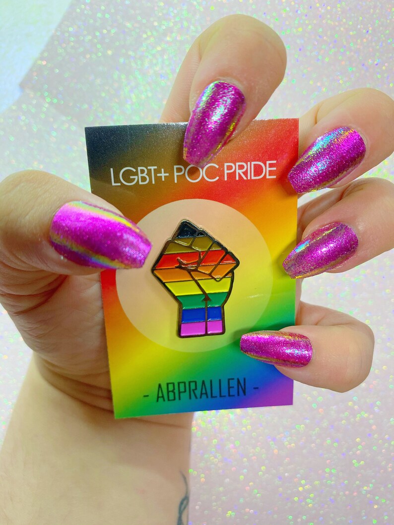 POC LGBT Pride Enamel Pin Philly Pride Pin | Etsy