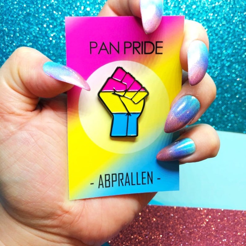 Pansexual Pride Enamel Pin Etsy