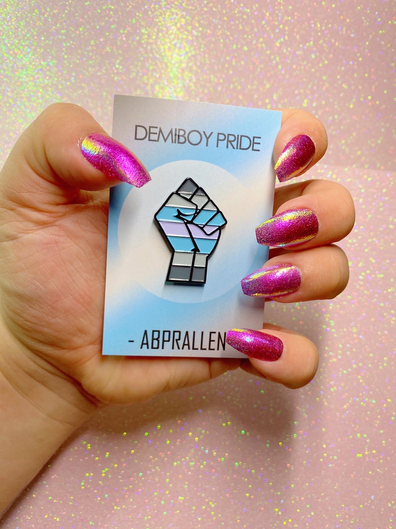 Demiboy Pride Enamel Pin | Etsy