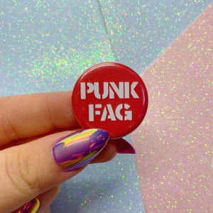 Punk Fag Vintage REMAKE Button Badge - Etsy