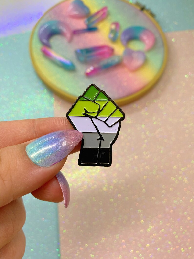 Aromantic Pride Enamel Pin | Etsy