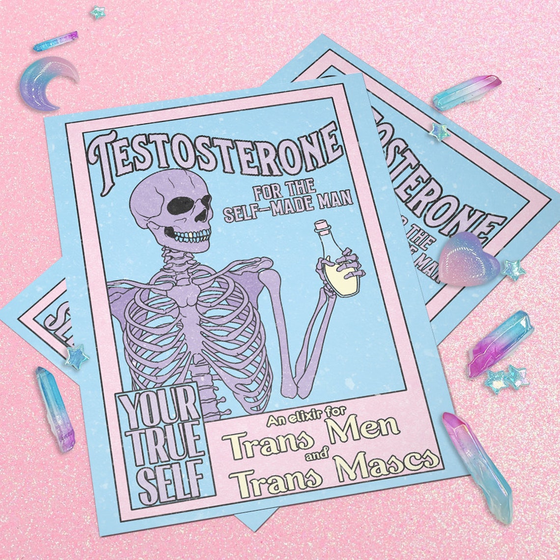 Testosterone Trans Men Art Print - Etsy