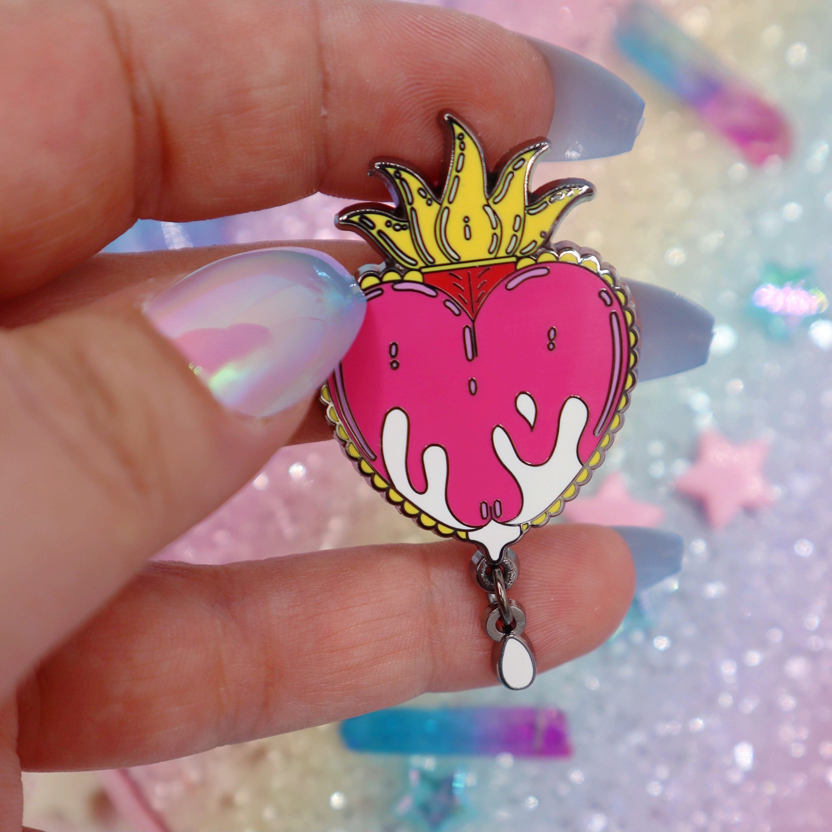 Polymeric Butter X Abprallen Sacred Heart Enamel Pin - Etsy
