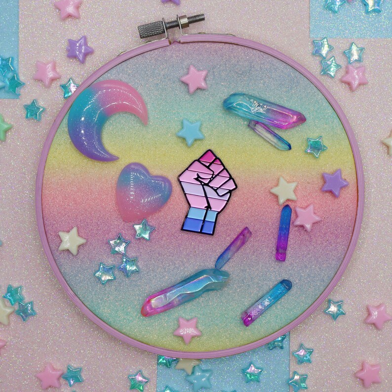 Bigender Pride Enamel Pin | Etsy