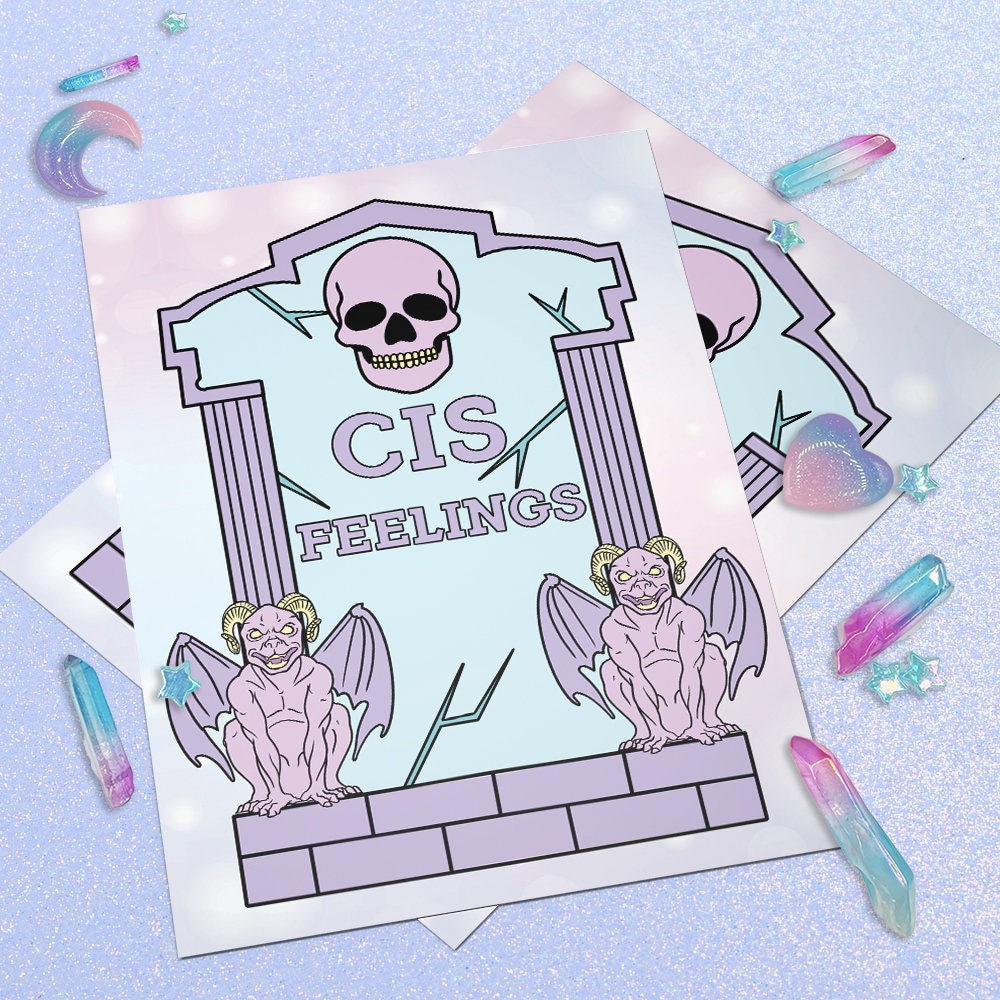 RIP Cis Feelings Art Print - Etsy