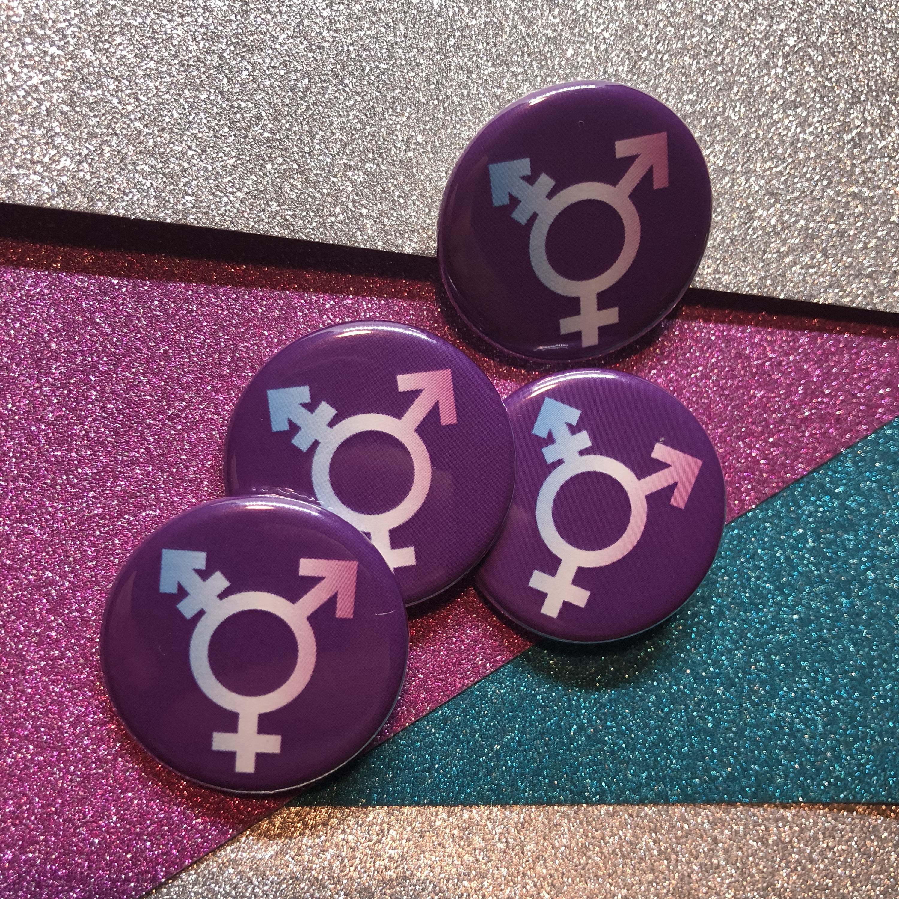 Trans Pride Button Badge Trans Badge Trans Pin Queer FTM MTF | Etsy