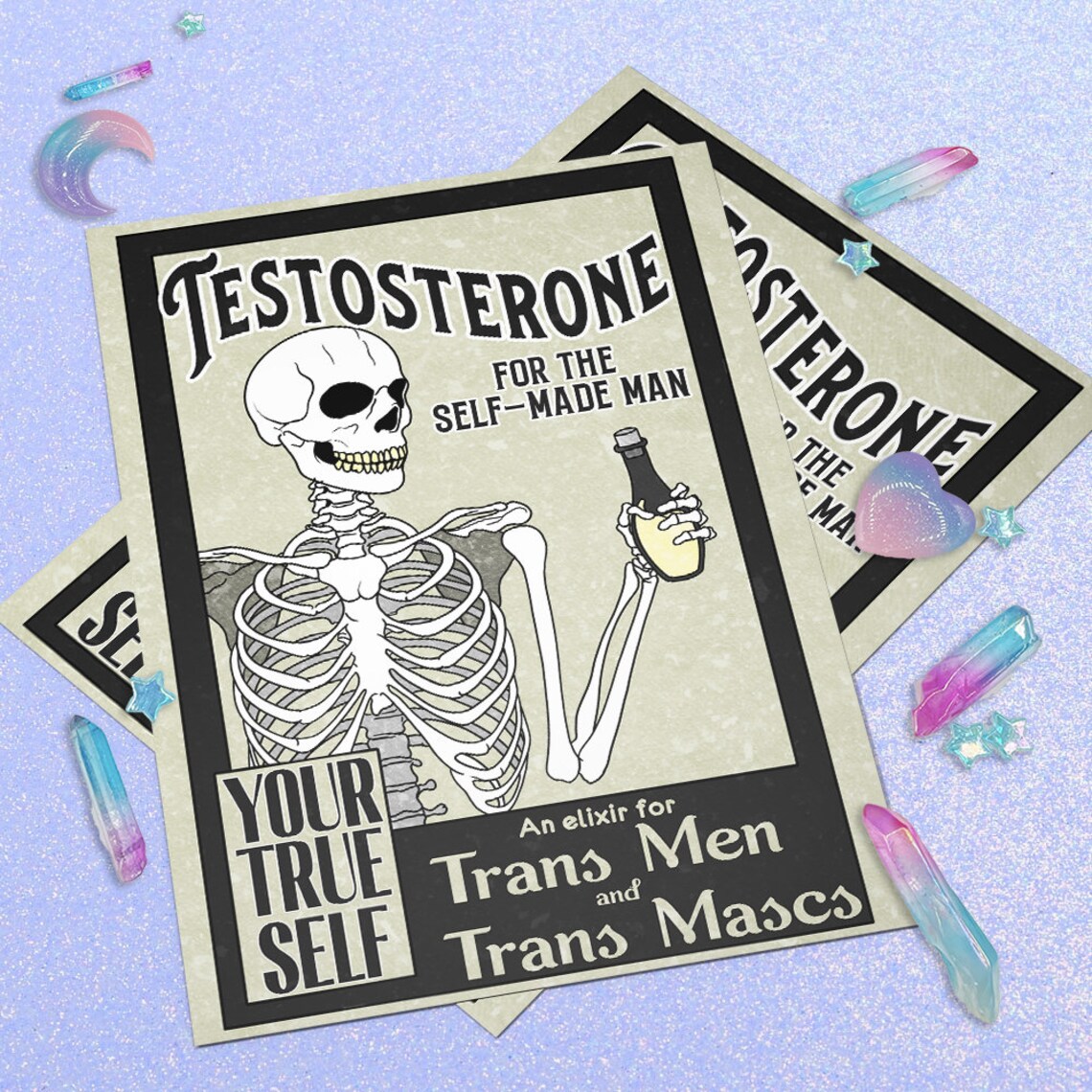 Testosterone Trans Men Art Print - Etsy