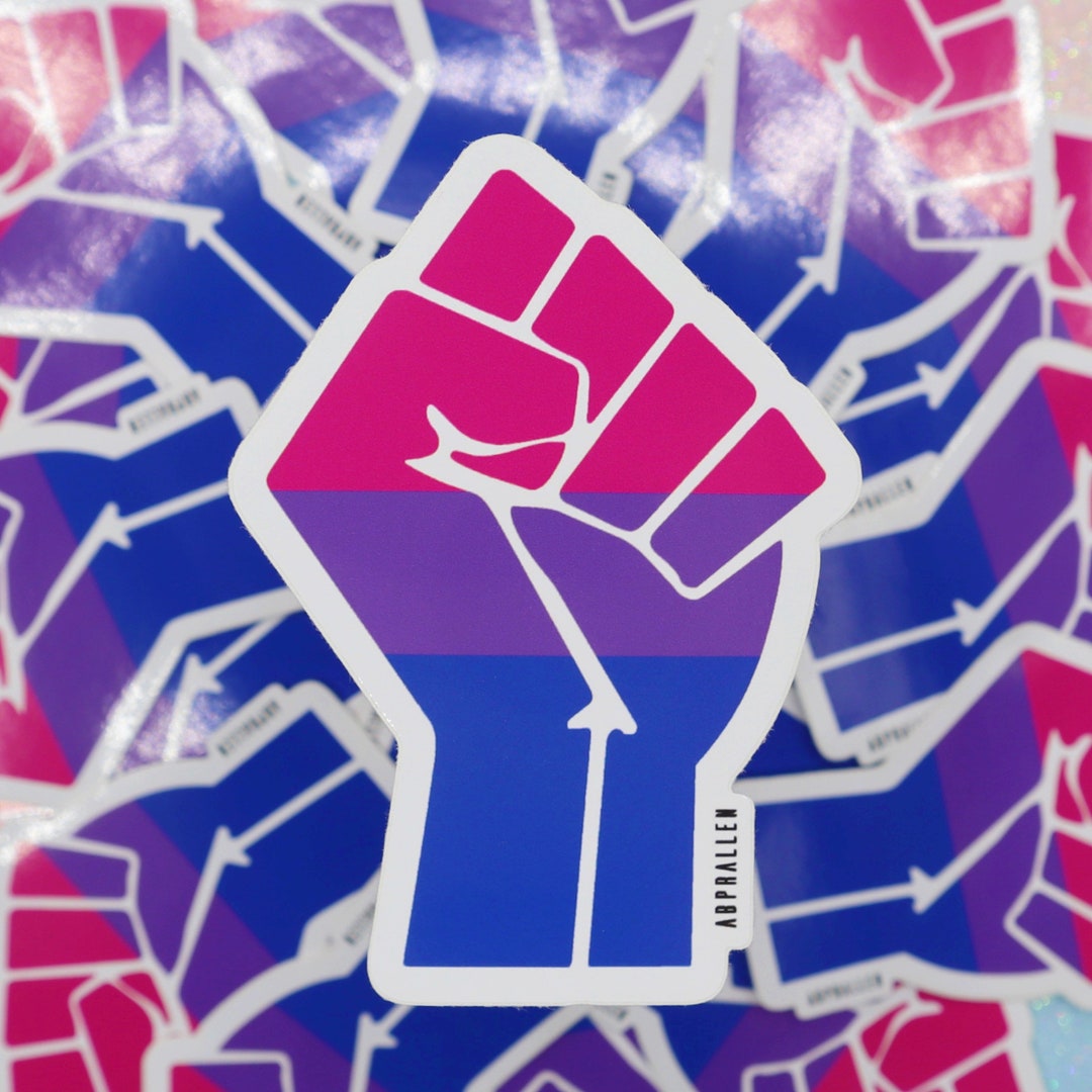 Bisexual Pride Large Vinyl Sticker - Etsy UK