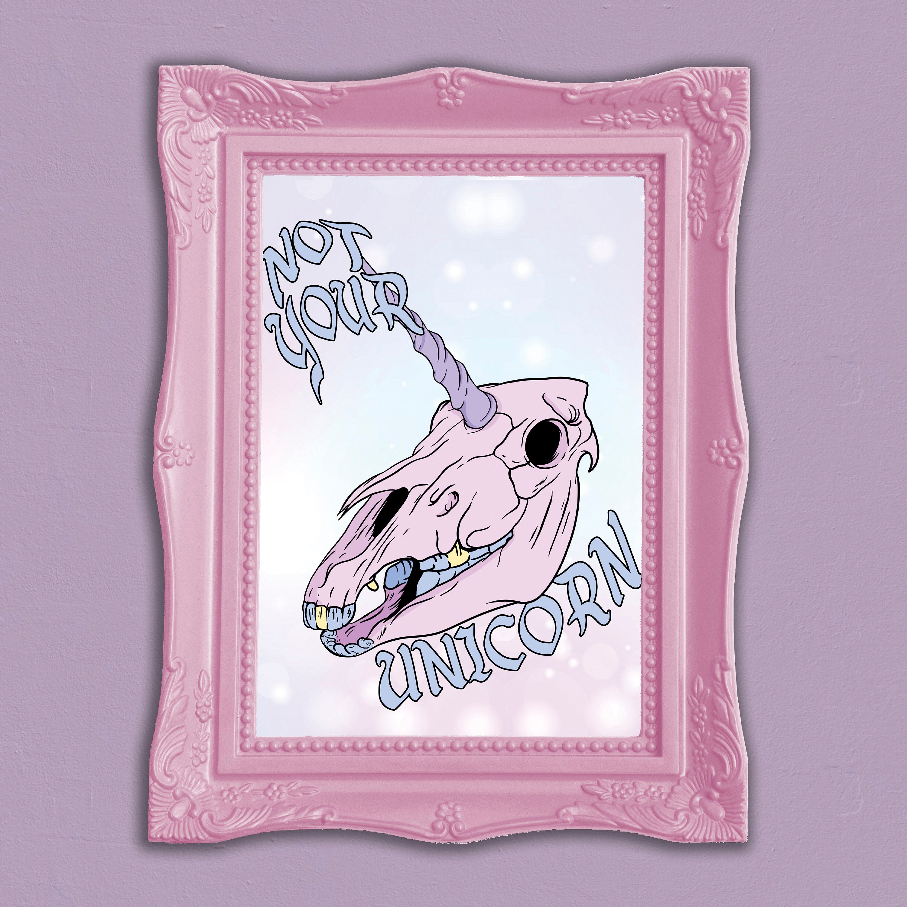 Not Your Unicorn Art Print - Etsy