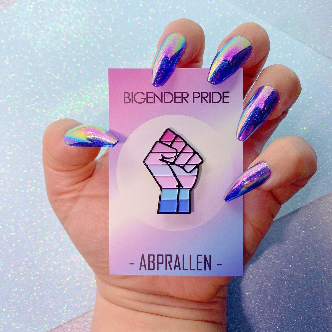Bigender Pride Enamel Pin - Etsy UK