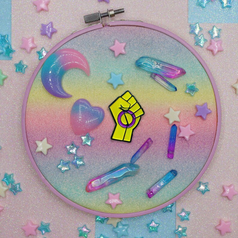 Intersex Pride Enamel Pin Etsy