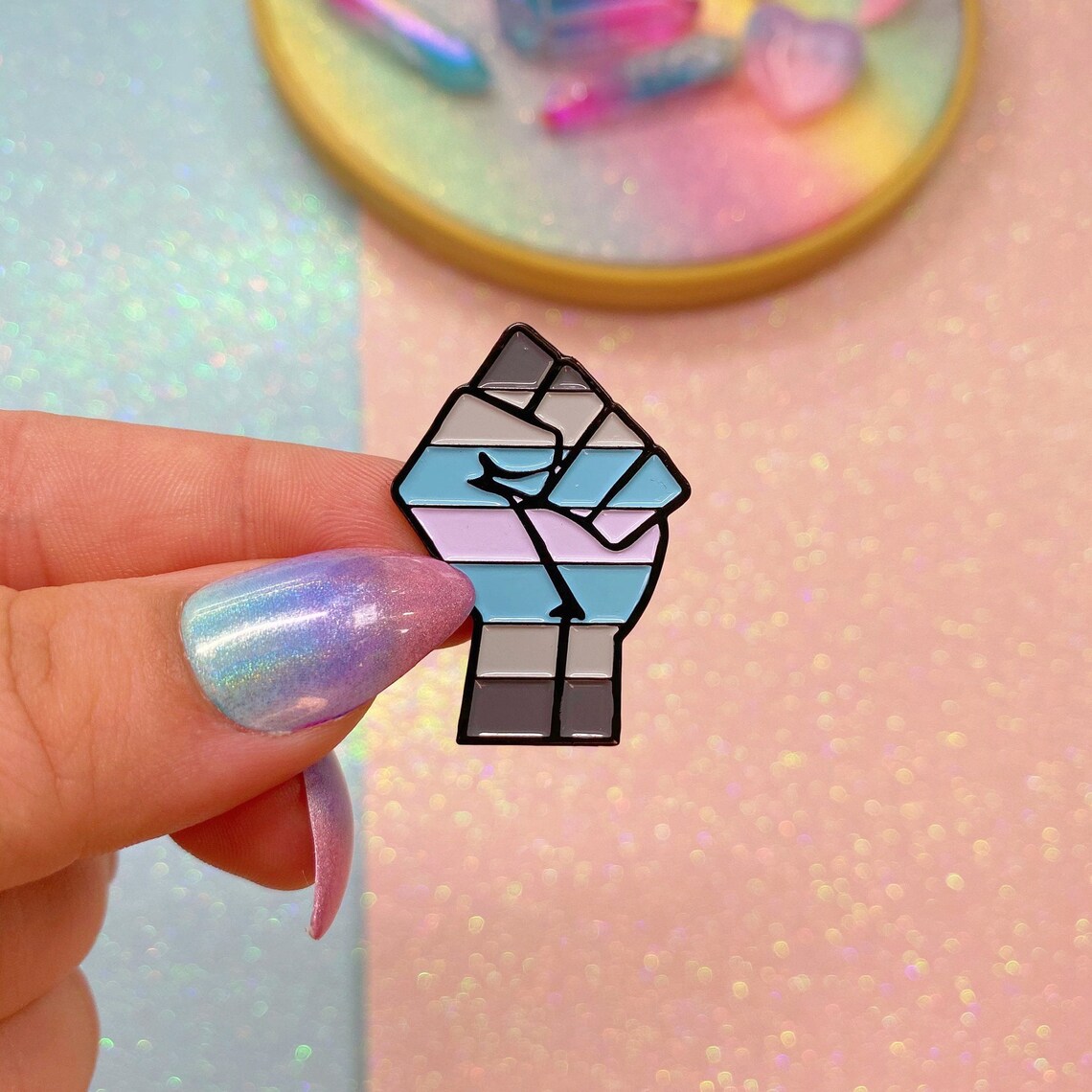 Demiboy Pride Enamel Pin - Etsy UK