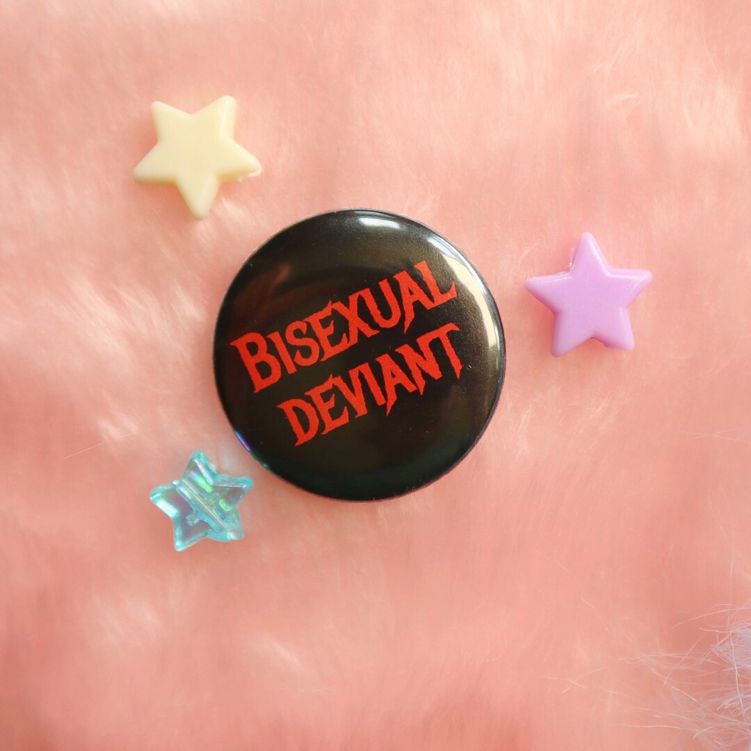 Bisexual Deviant Button Badge - Etsy